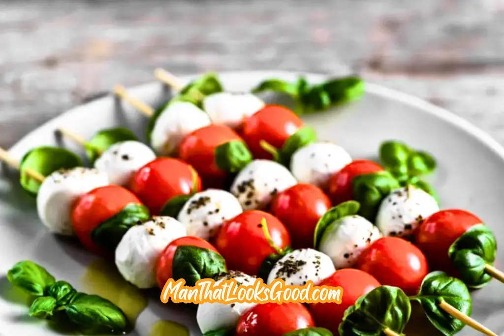 Caprese Skewers With Olive Recipe | Simple