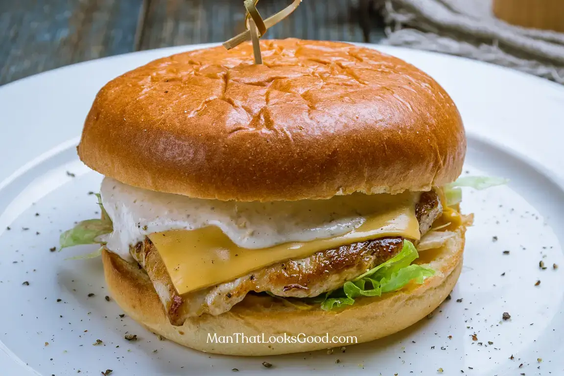 Grilled Chicken Burger Recipe | Easy